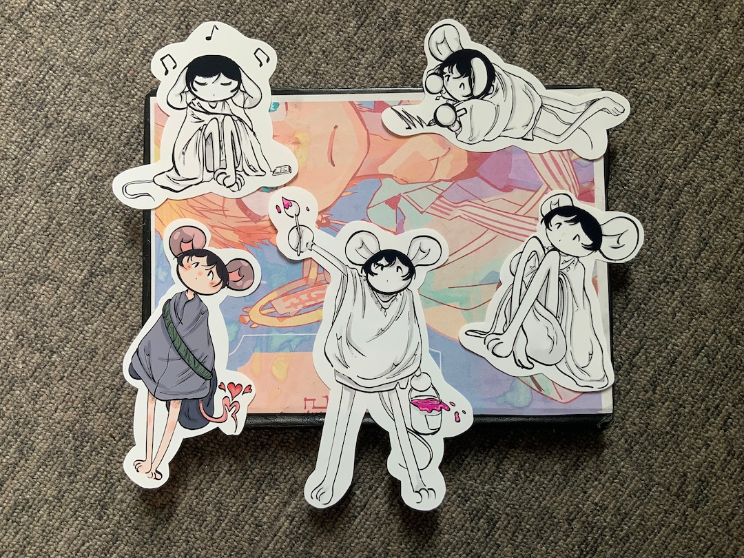 Cute Mouse Stickers 1pc - Choice of 5 Designs! / Waterproof & Glossy - Etsy