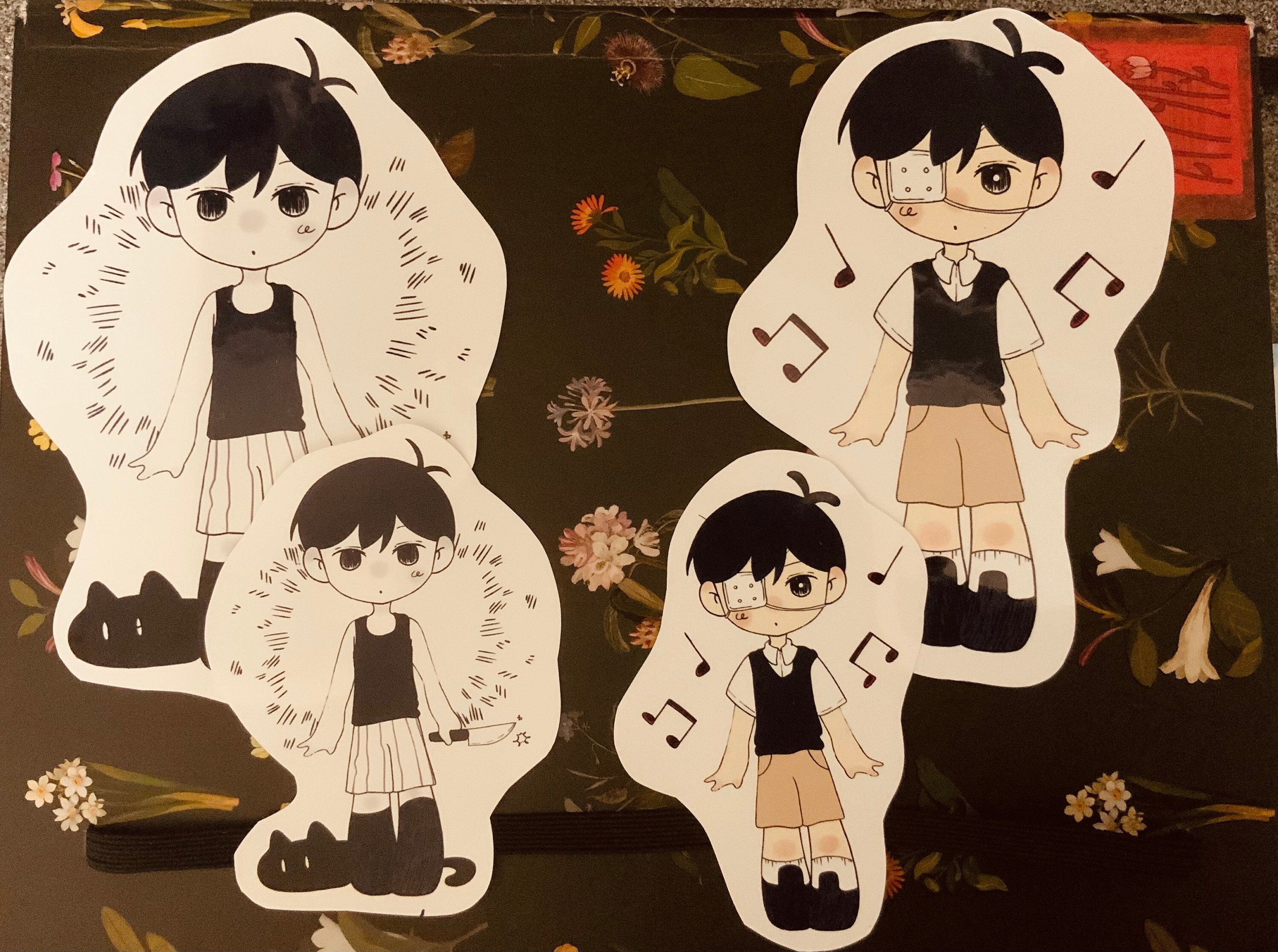 OMORI - Omori & Sunny (and Mewo!) Sticker Set || 2pcs Waterproof ...