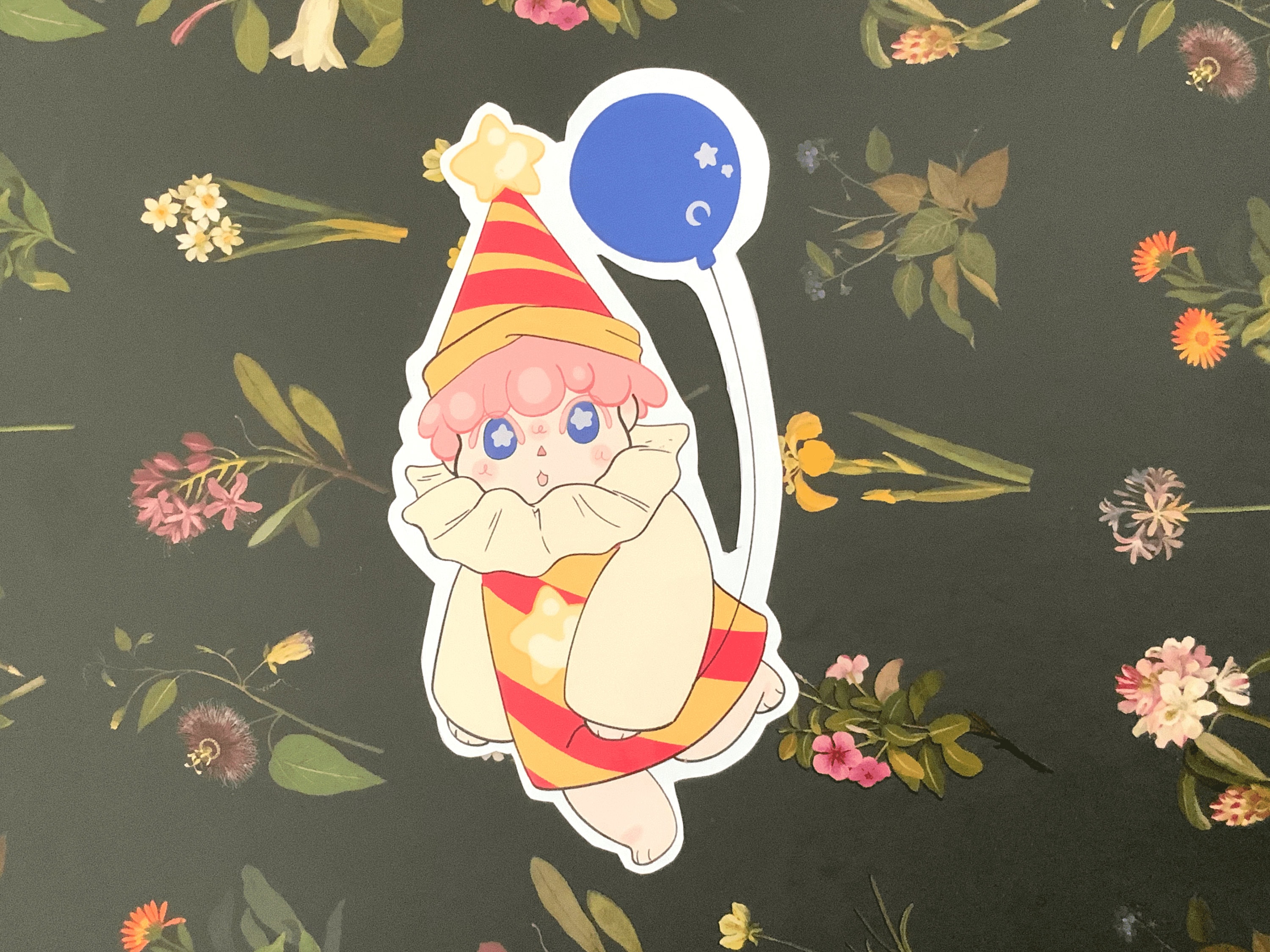 Clown O Vision Basic Set - 6pcs / 1pc Cute and Colourful Clown Stickers ...