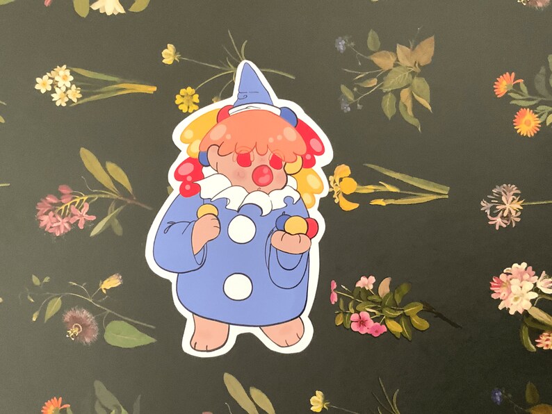 Clown O Vision Basic Set - 6pcs / 1pc Cute and Colourful Clown Stickers ...
