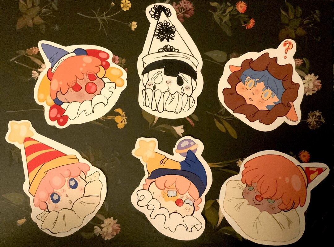 Clown O Vision Faces Set - 13pcs / 2pc Cute and Colourful Clown ...