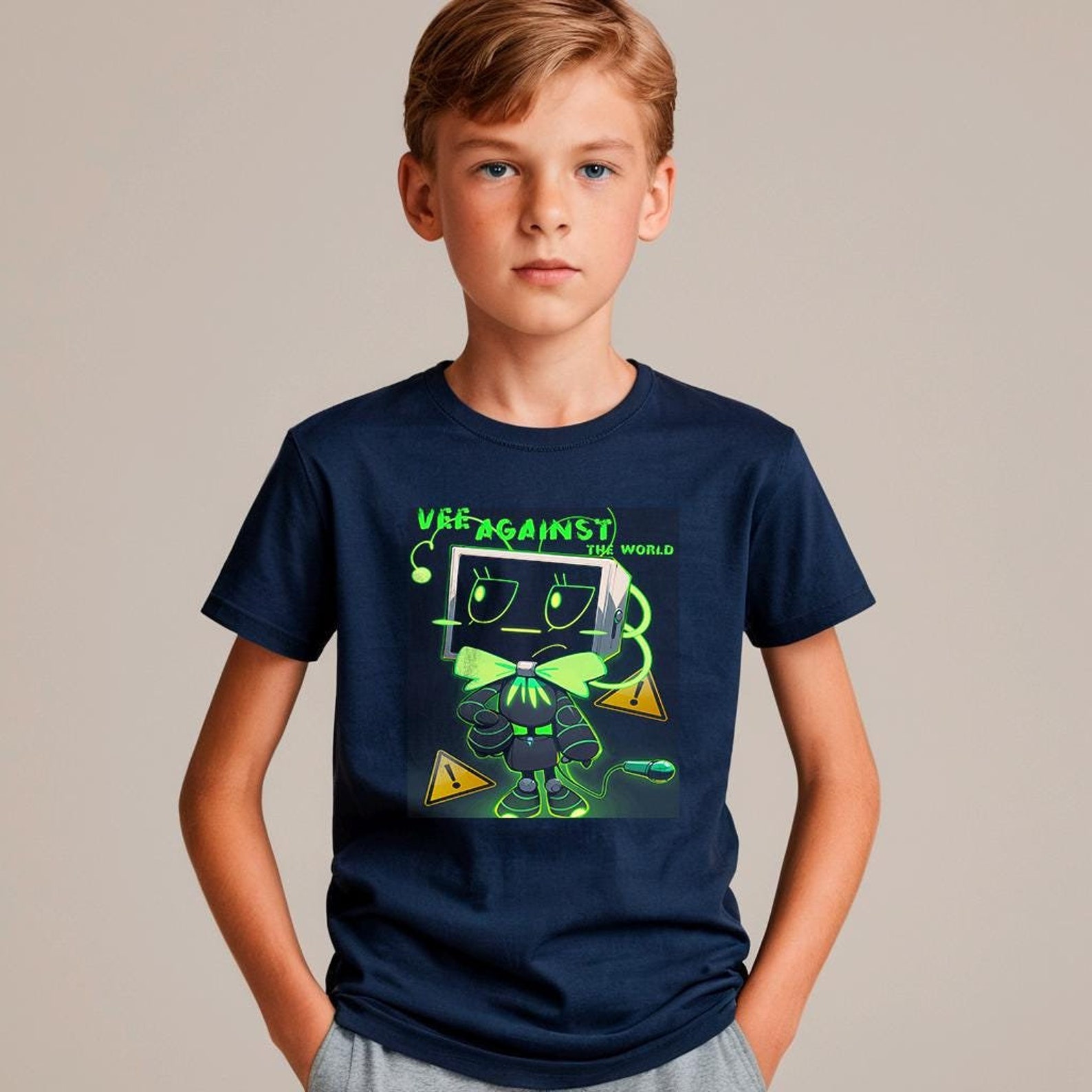 Vee Against the World Tee, Dandy's World Graphic Tshirt, Trendy Kids ...
