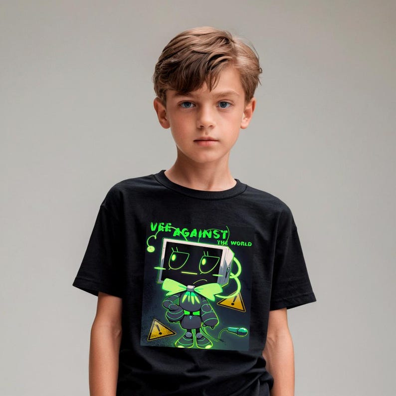 Vee Against the World Tee, Dandy's World Graphic Tshirt, Trendy Kids ...