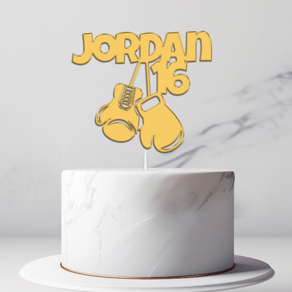 Boxer Cake Topper - Etsy