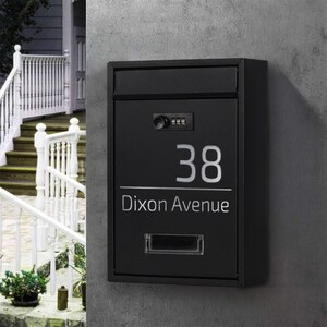 Personalised Letter Box, Post Box, Custom Mailbox, Letter Box, Compact ...