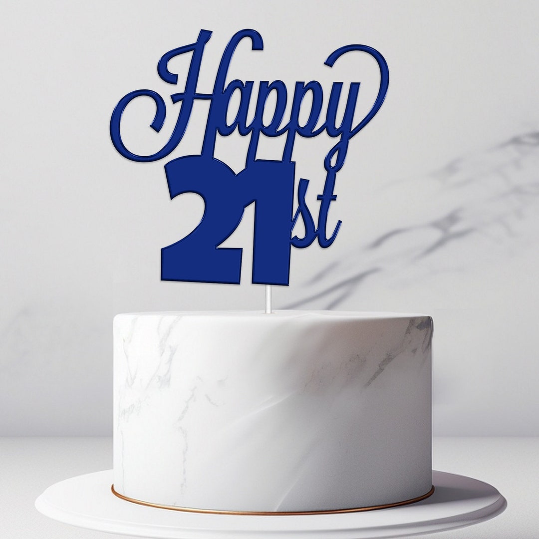 Personalised Birthday Cake Topper Custom Acrylic Cake Topper Happy ...