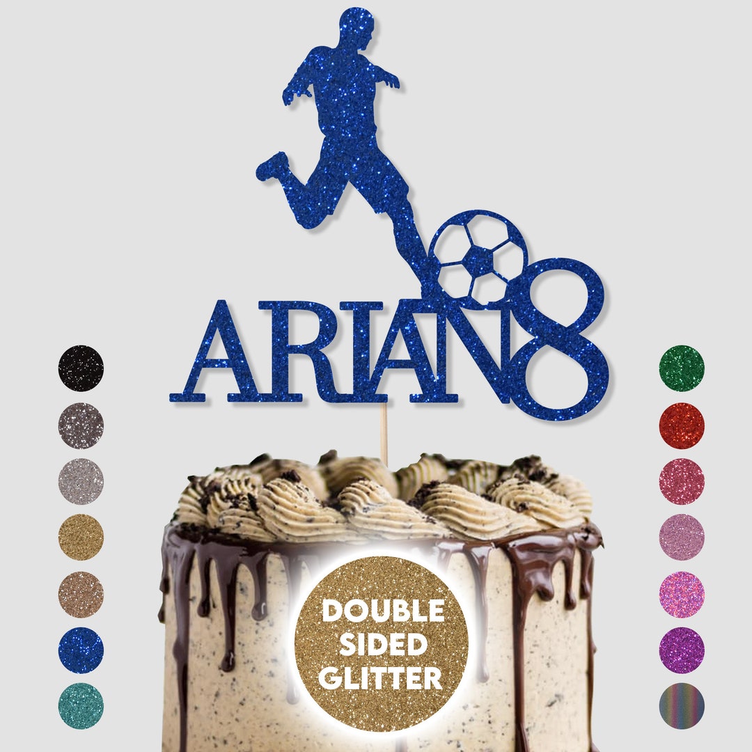 Personalised Football Caketopper Custom Football Cake Topper Footy ...
