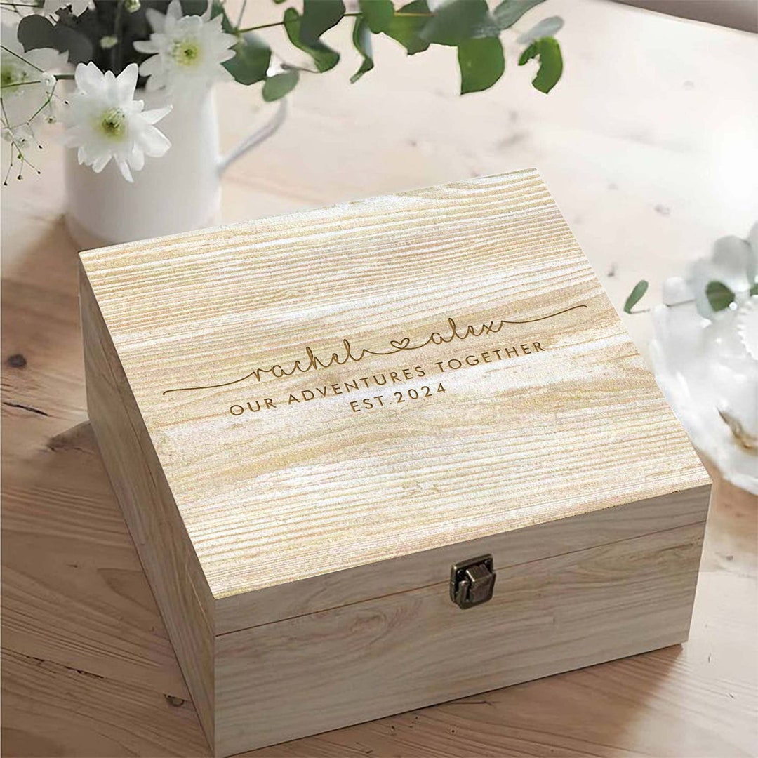 Personalised Couple Memory Box Keepsake | Ideal for Valentines ...