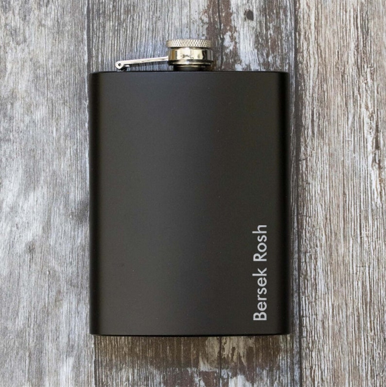 Personalised Engraved Hip Flask Custom 6oz Hipflask, Birthday Gift ...