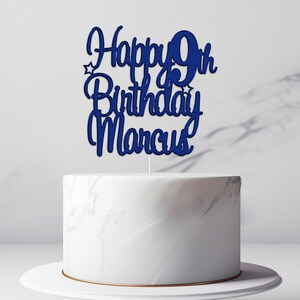 Personalised Happy Birthday Cake Topper Custom Cake Topper Birthday ...