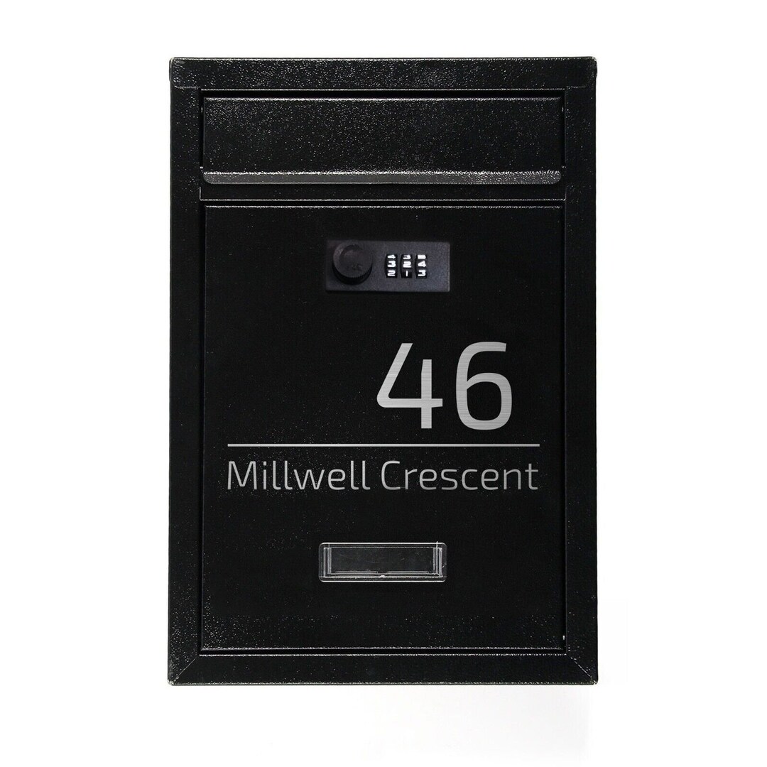 Personalised Letter Box, Post Box, Custom Mailbox, Letter Box, Compact ...
