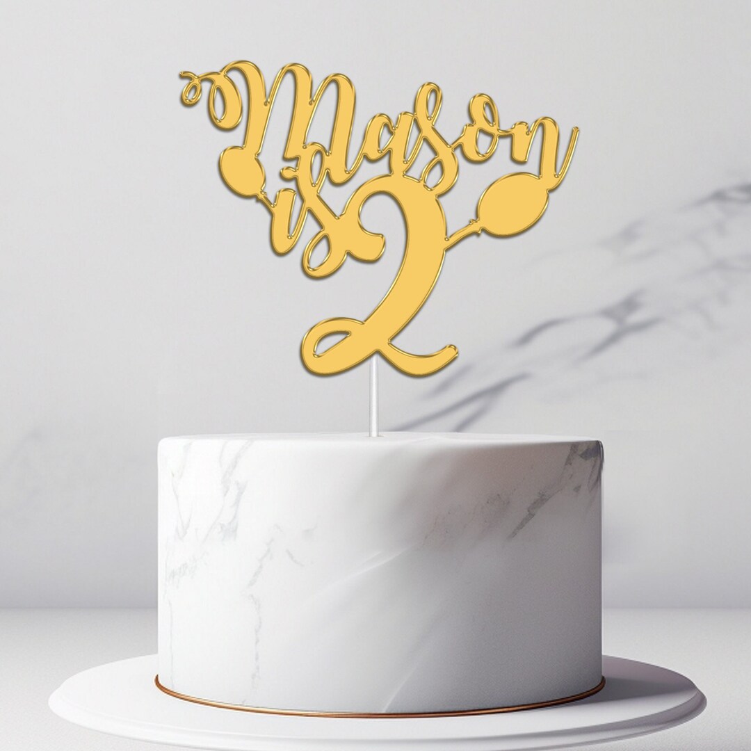Personalised Happy Birthday Cake Topper Custom Tennis Lover Acrylic ...