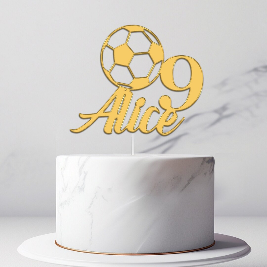 Personalised Birthday Acrylic Cake Topper | Custom Colour Any Name ...