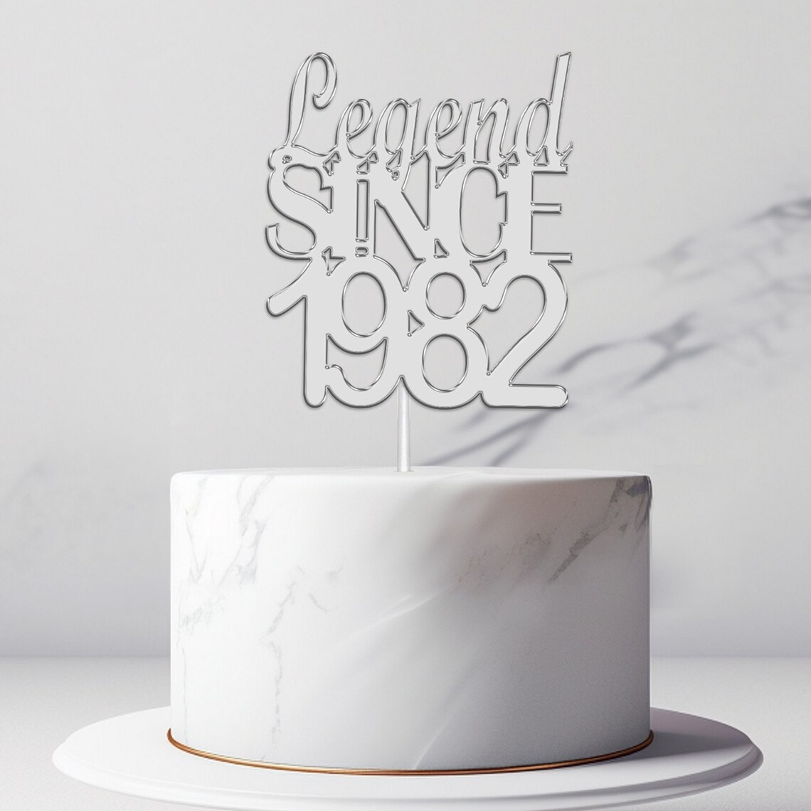 Legend Sing 1982 Cake Topper, Vintage Cake Topper, Happy Birthday Cake ...