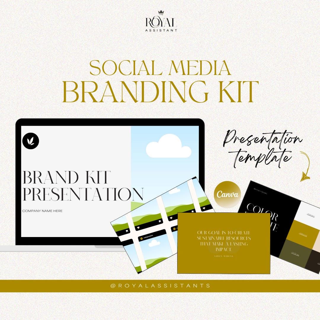 Branding Kit Presentation Canva Template, Brand Guidelines Template ...