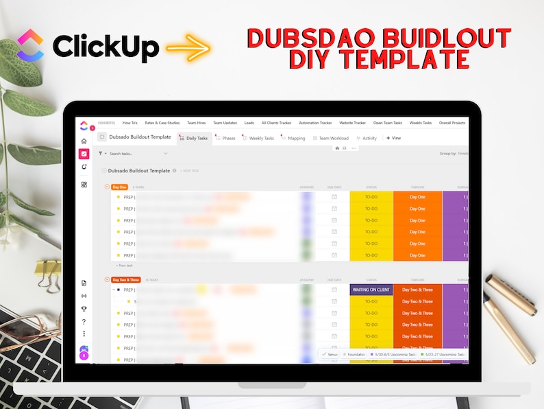 Clickup | Dubsado Buildout Template - Etsy