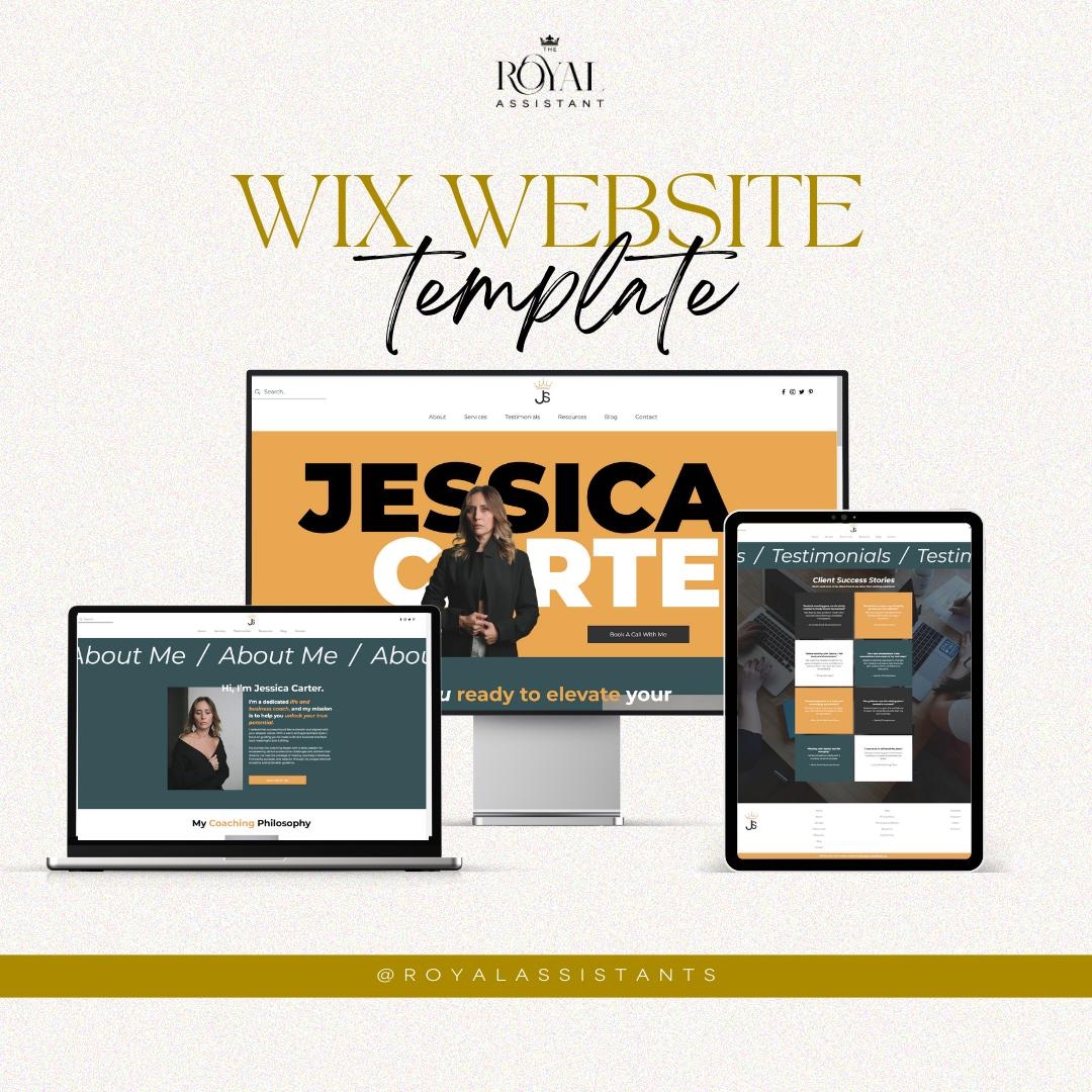 Luxury WIX Website Template for Small Businesses Consultants WIX ...