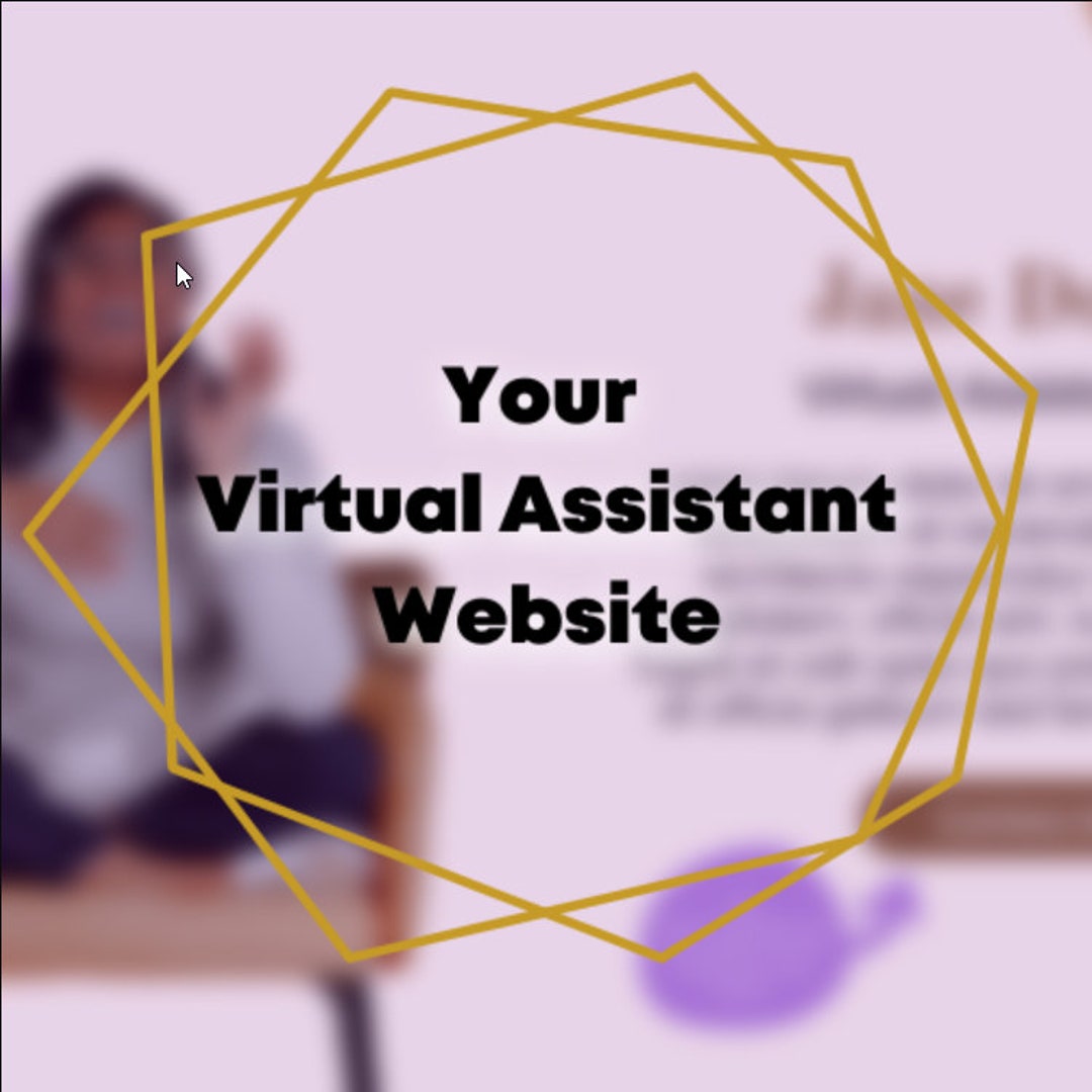 Canva | Virtual Assistant Website Portfolio - Etsy