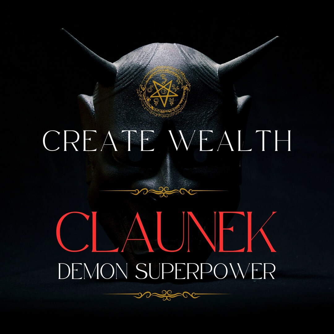 CLAUNEK Create Wealth Demon Superpower - Etsy