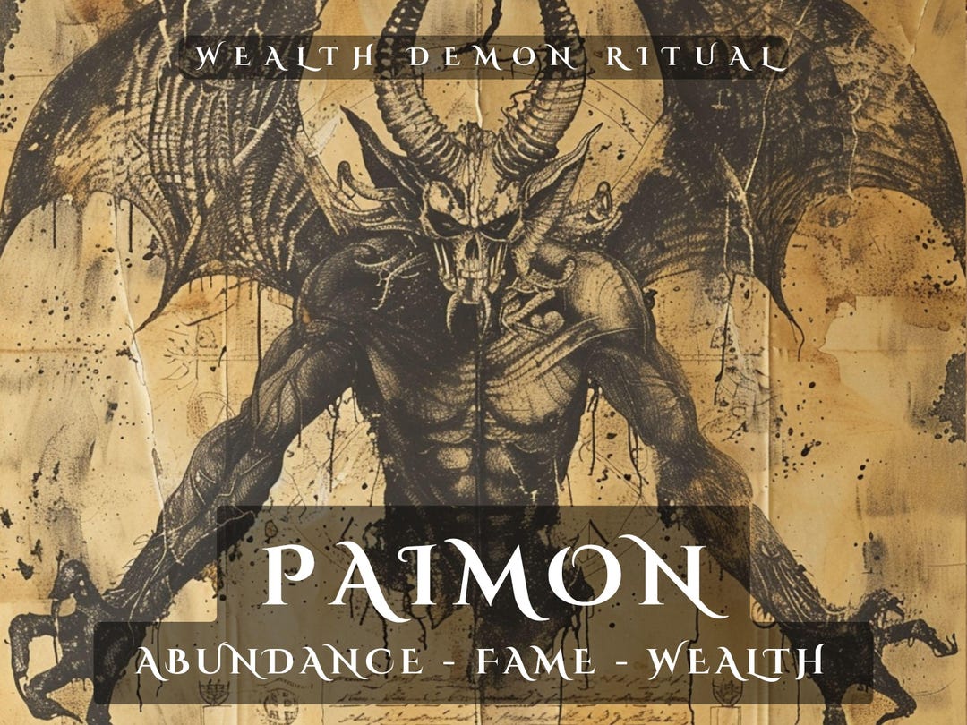 PAIMON - Wealth and Success Demon Ritual. Paimon is the Demon of Wealt ...