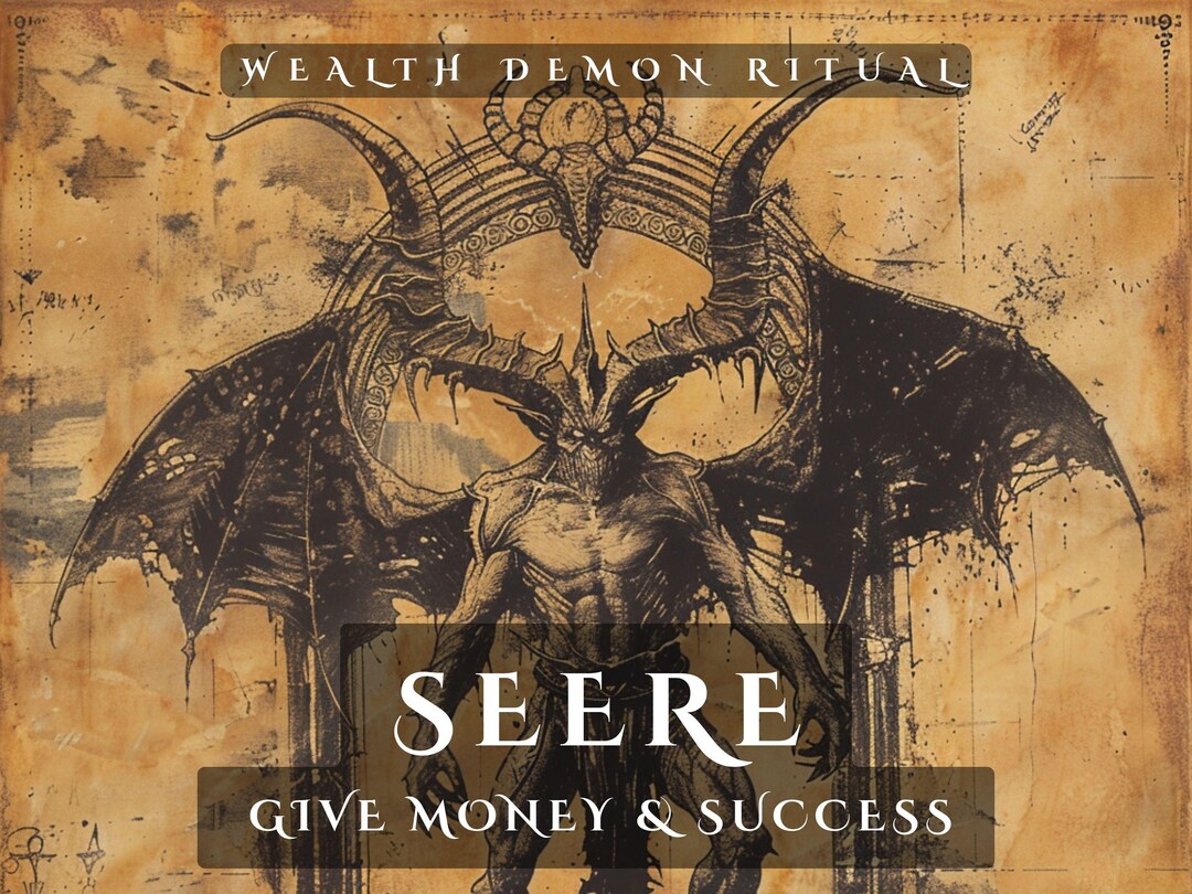 SEERE Wealth Demon Ritual. Rapid Wealth and Abundance Transformation - Etsy