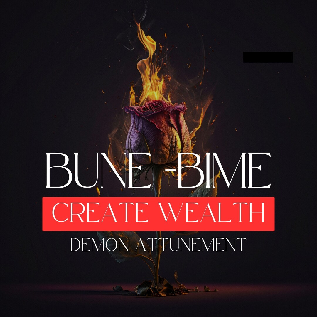 BUNE Create Wealth, Money, and Abundance. Demon Attunement. - Etsy