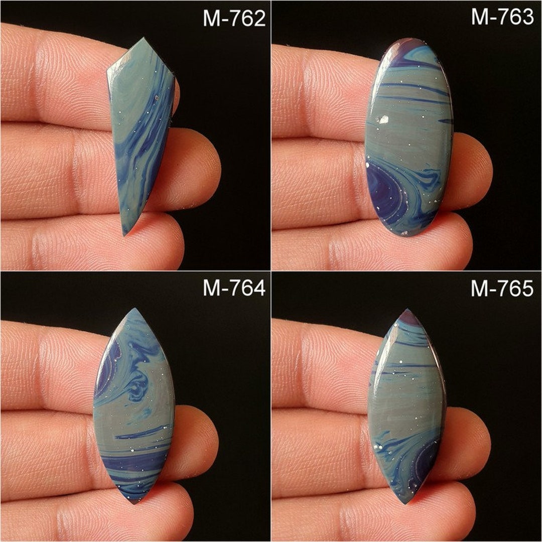 Leland Blue Gemstone, Wholesale Leland Blue Cabochon, Loose, Flat Back ...