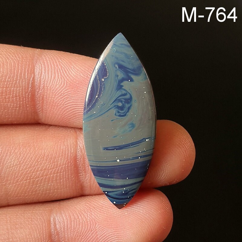 Leland Blue Gemstone, Wholesale Leland Blue Cabochon, Loose, Flat Back ...