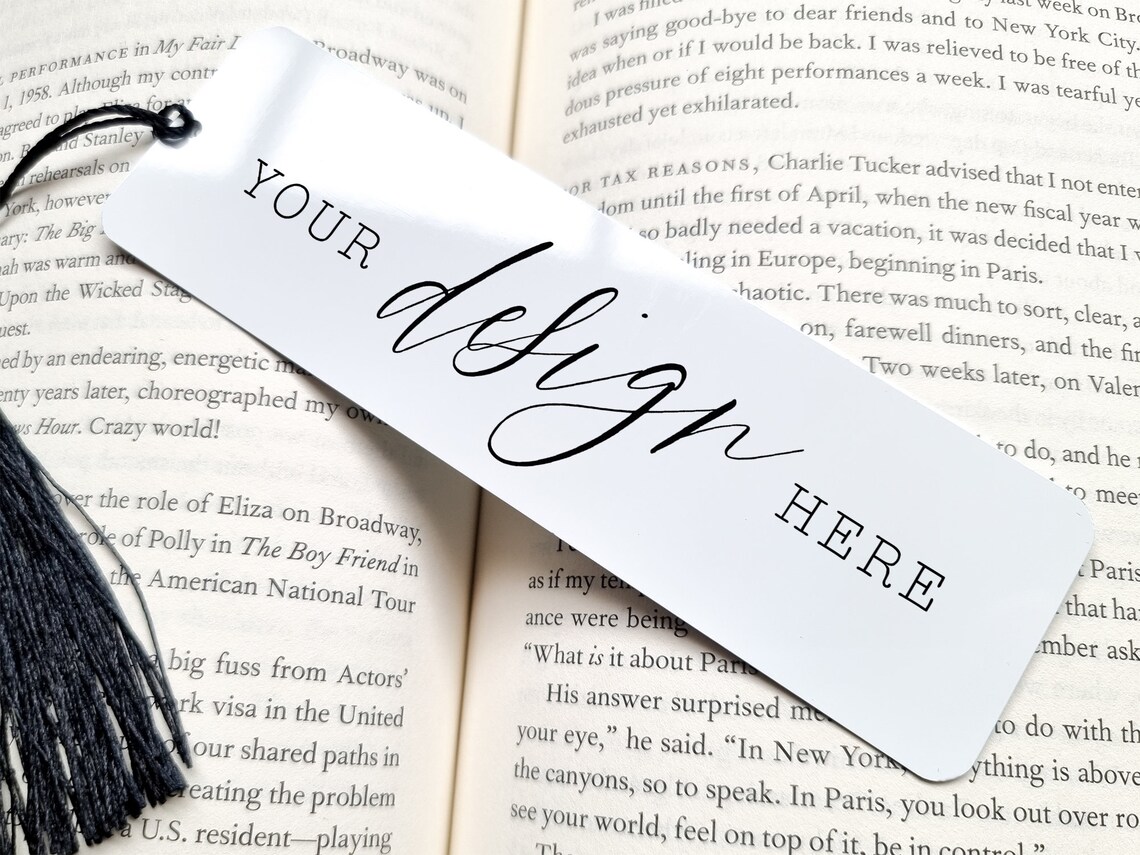 Bookmark Mockup / Photoshop Smart Object / Digital Bookmark Smart ...
