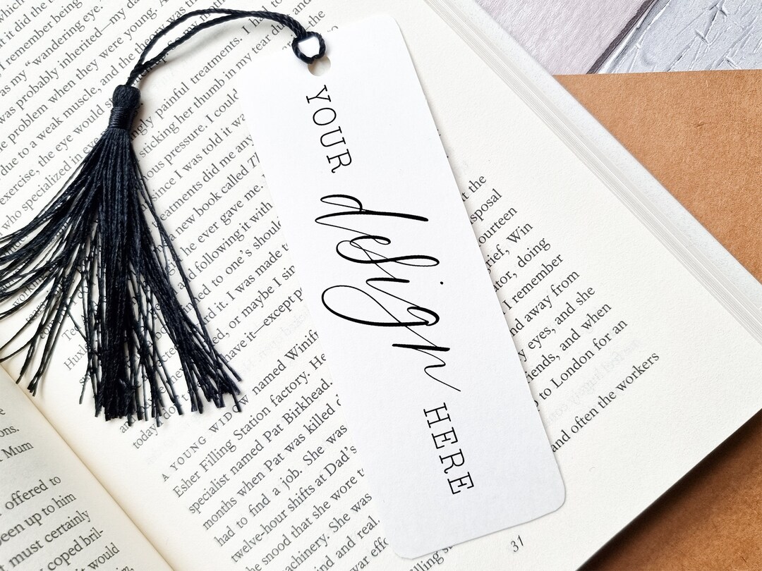 Bookmark Mockup / Photoshop Smart Object / Digital Bookmark Smart ...