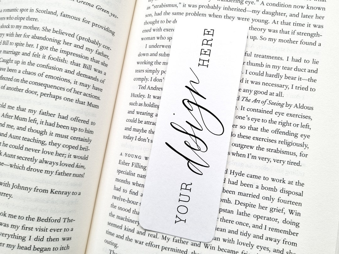 Bookmark Mockup / Photoshop Smart Object / Digital Bookmark Smart ...