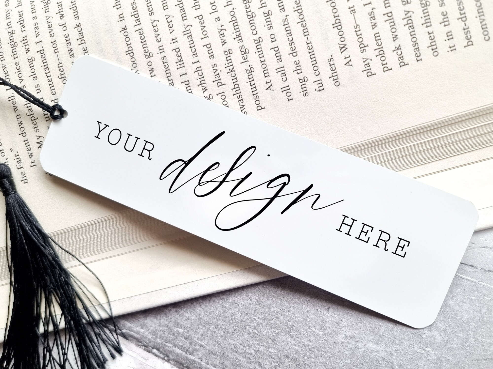 Bookmark Mockup / Photoshop Smart Object / Digital Bookmark Smart ...