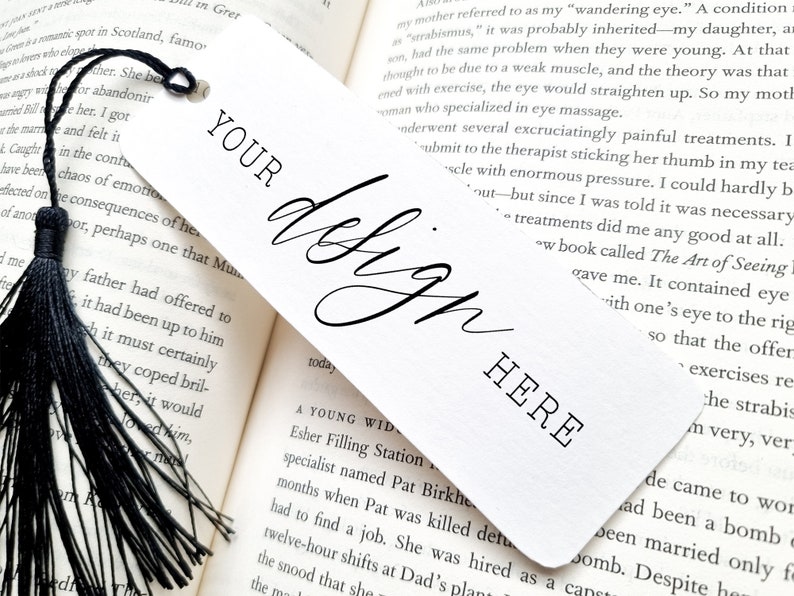 Bookmark Mockup / Photoshop Smart Object / Digital Bookmark Smart ...
