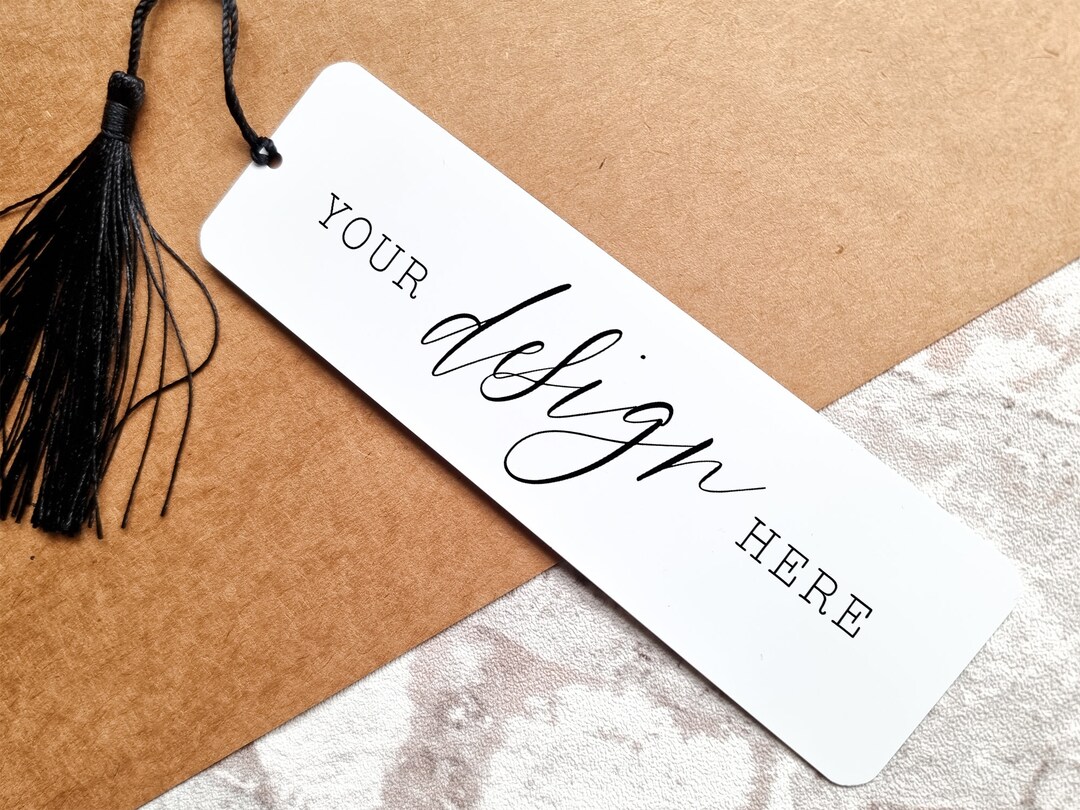 2X8 Bookmark Mockup / Photoshop Smart Object / Digital Bookmark Smart ...