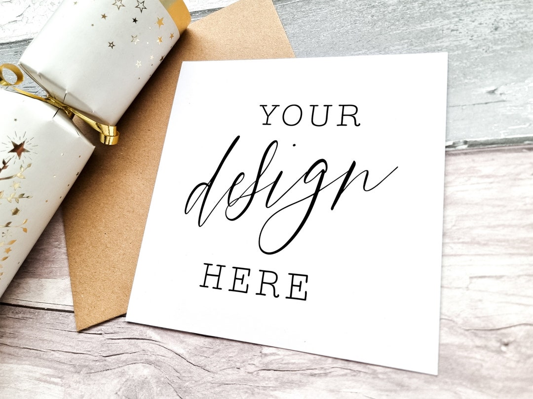 Greeting Card Mockup / Photoshop Smart Object / Digital Card Smart ...