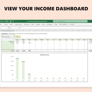Professional Car Rental Accounting Excel Template - Track Income ...