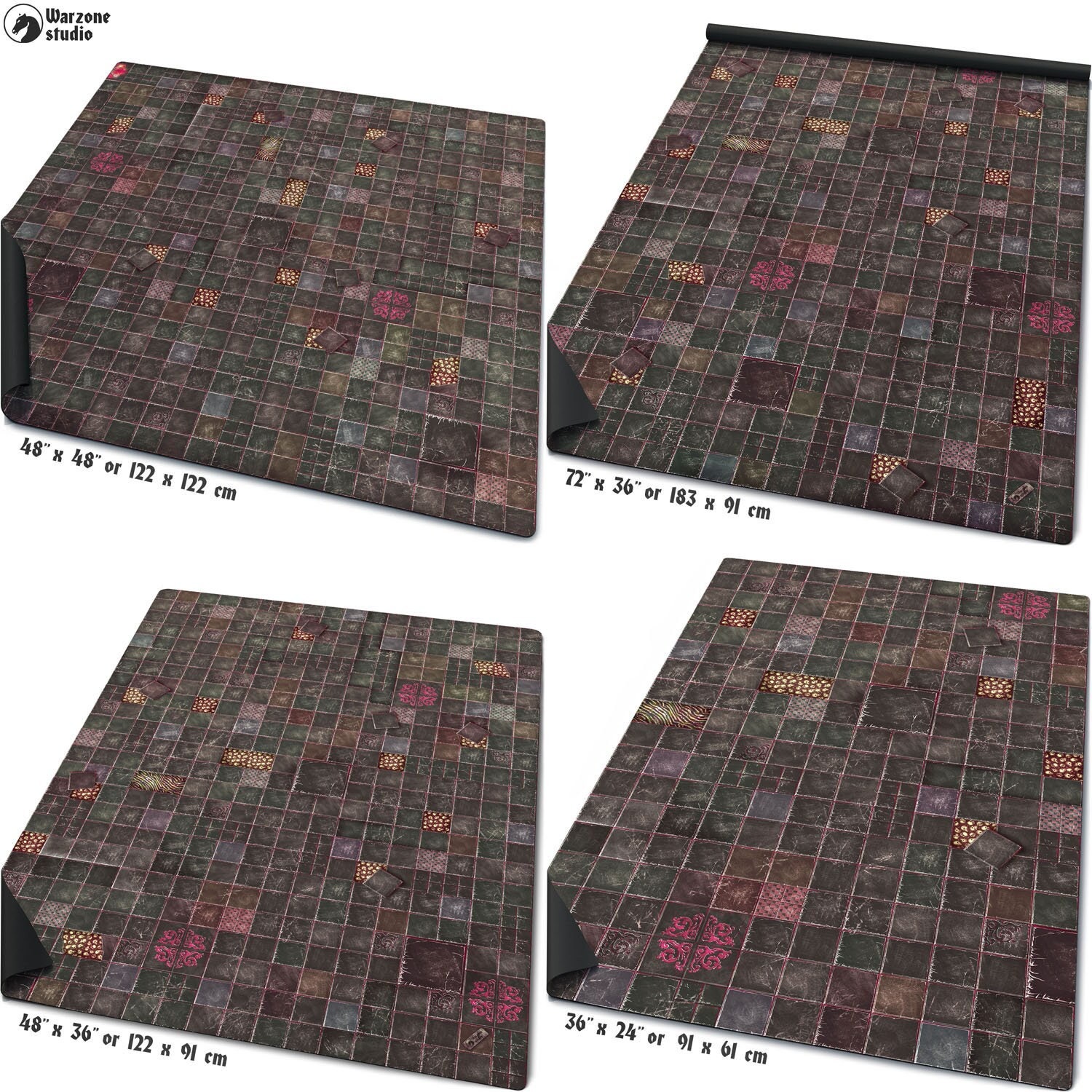 Battle Mat: Portal Case Demon Ruins for 28mm Scale Model - Etsy