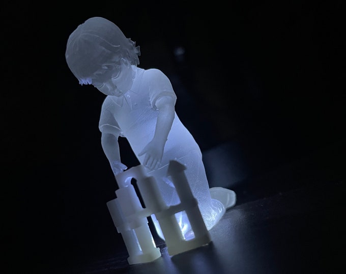 1:12 Scale Ghost Doll Miniature Little Boy Spooky Dollhouse Spirit With ...