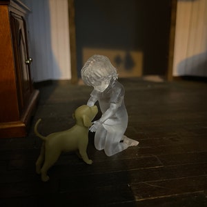 1:12 Scale Ghost Doll Miniature Little Boy Spooky Dollhouse Spirit With ...