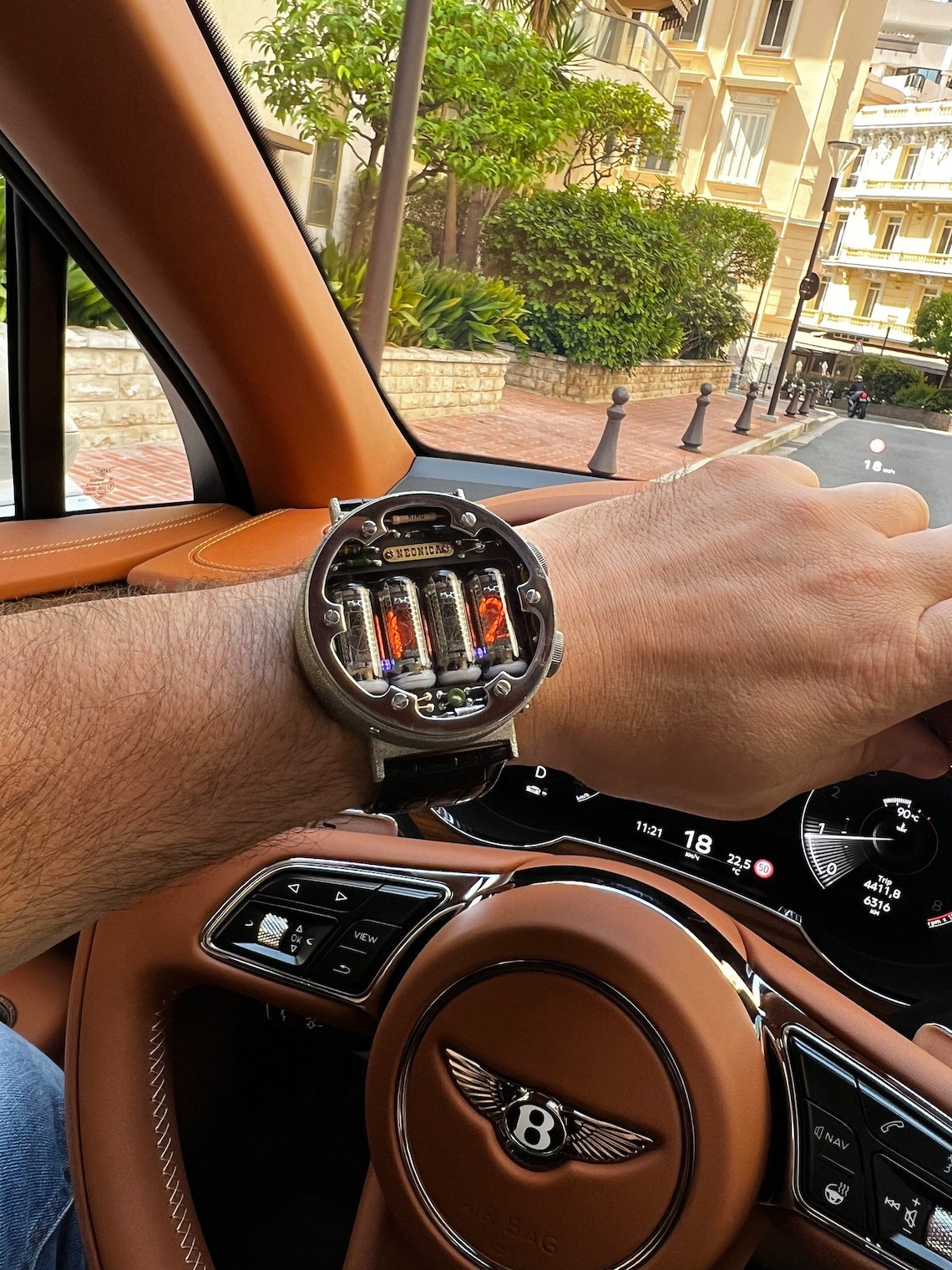 Nixie Tube Clock Wrist Watch in the Style of metro. New Model With 3D ...