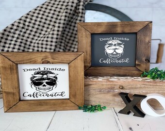 Dead Inside Sign - Etsy