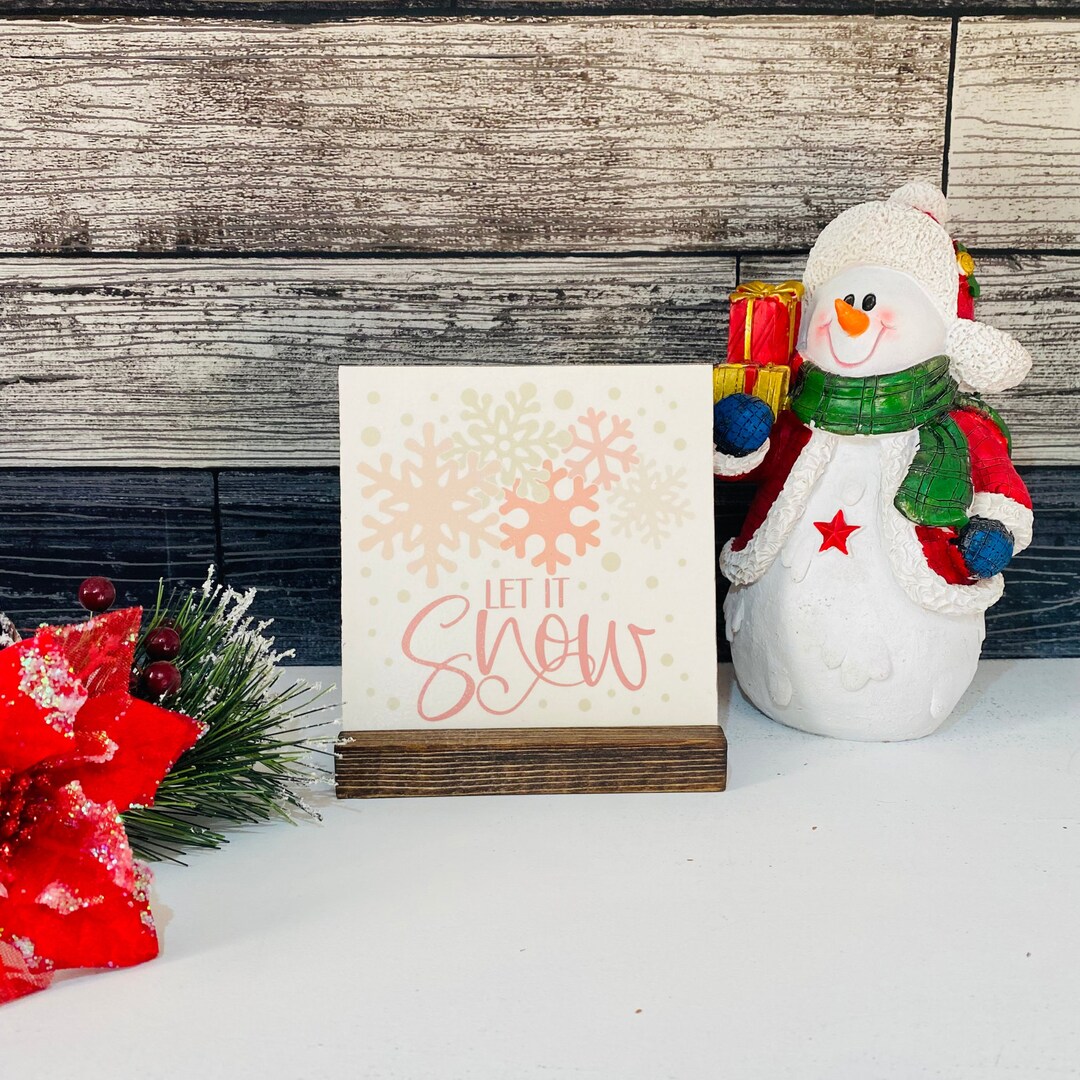 Let It Snow Sign Do It Yourself Interchangeable Wooden Signs - Etsy