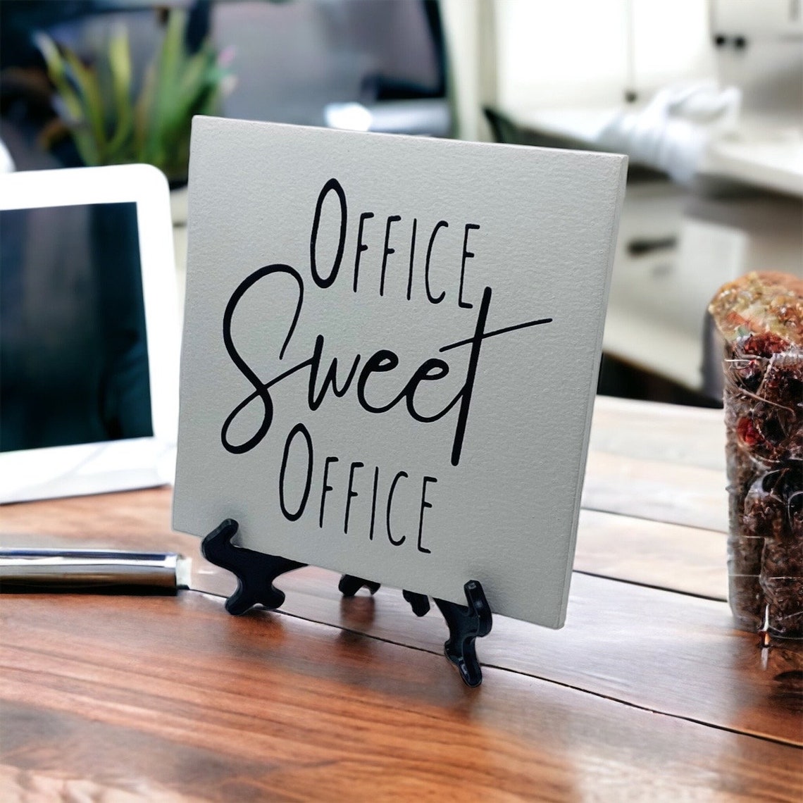 Office Sweet Office Desk Decor Wood Sign Office Decor Wood - Etsy