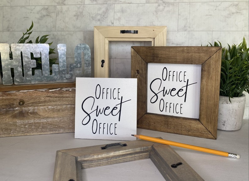 Office Sweet Office Desk Decor Wood Sign Office Decor Wood - Etsy