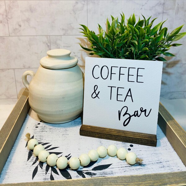 Coffee and Tea Bar Sign - Etsy