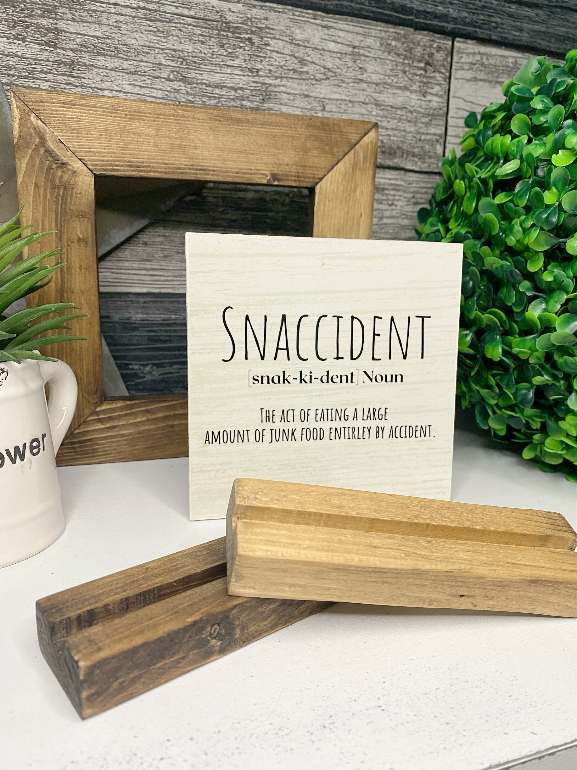 Snaccident Kitchen Definition Wood Sign Funny Kitchen Signs - Etsy
