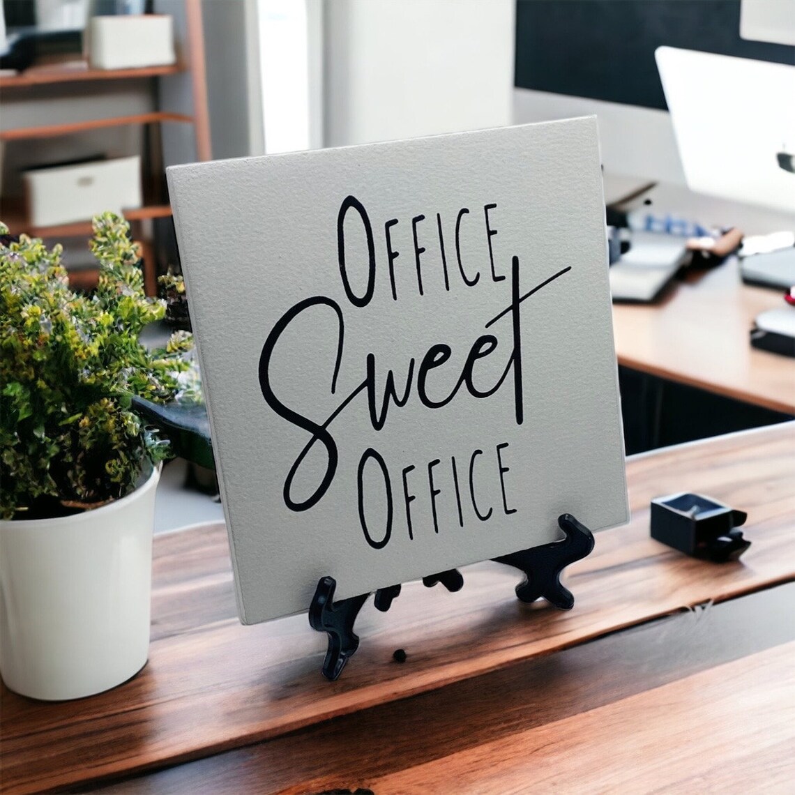 Office Sweet Office Desk Decor Wood Sign Office Decor Wood - Etsy