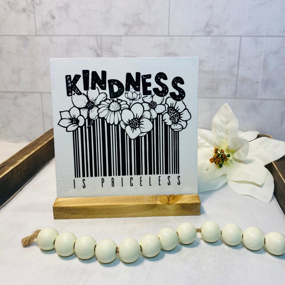 Kindness is Priceless Wooden Signs, Cute Room Decor, Custom Wood Sign ...