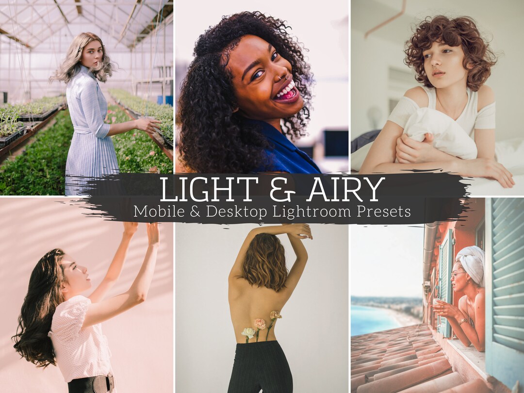 10 Light and Airy Lightroom Presets Mobile and Desktop Presets - Etsy