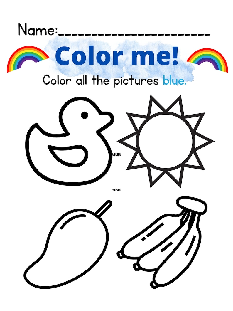 Color Me Coloring Sheets! - Etsy